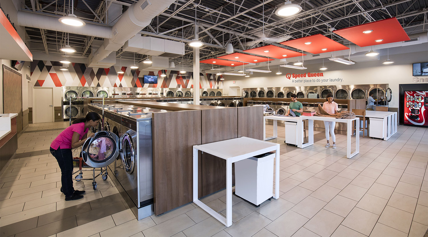 Speed Queen Laundry | Clean, Modern Laundromat | Kid-Friendly